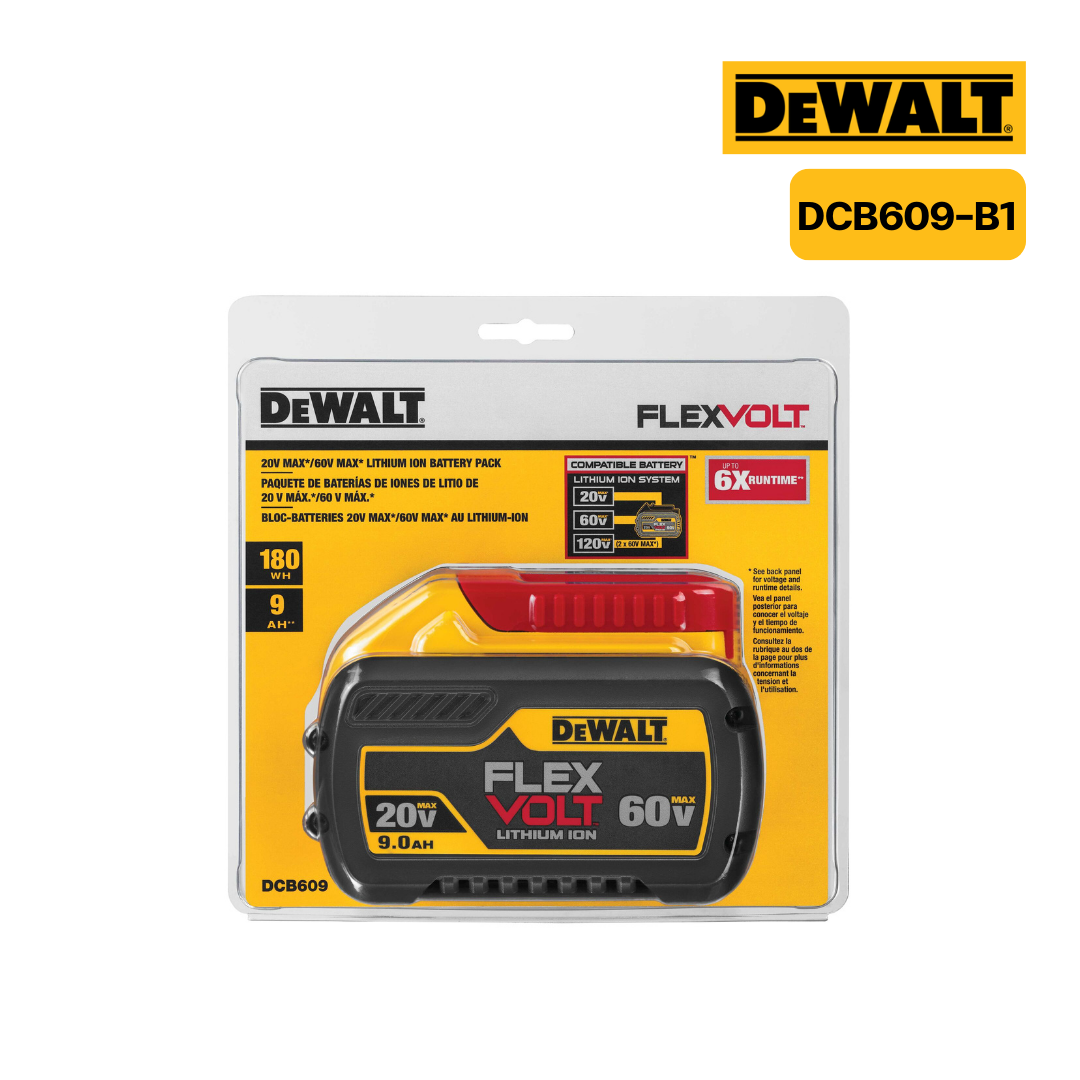 แบตเตอรี FLEXVOLT DCB609-B1 20V/60V MAX 9.0Ah DEWALT - BMC ToolsMart